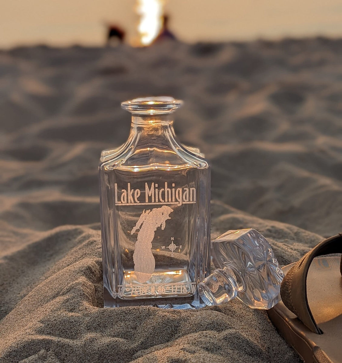 Fish Lake | Wisconsin | Whiskey Decanter | Personalized Barware | Bour ...
