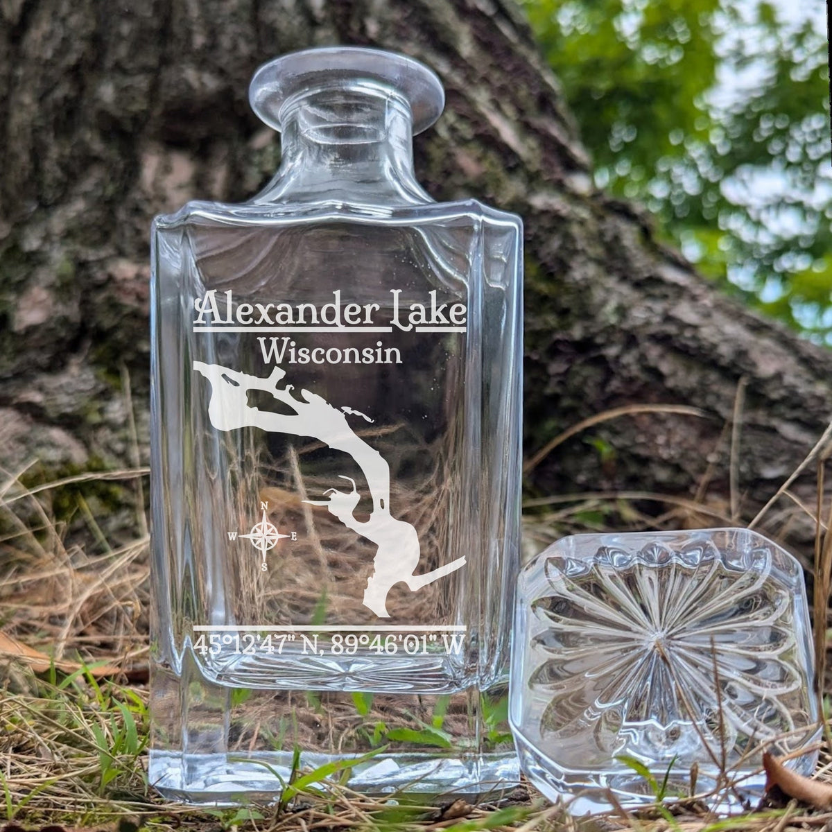 Alexander Lake | Wisconsin | Whiskey Decanter | Personalized Barware ...